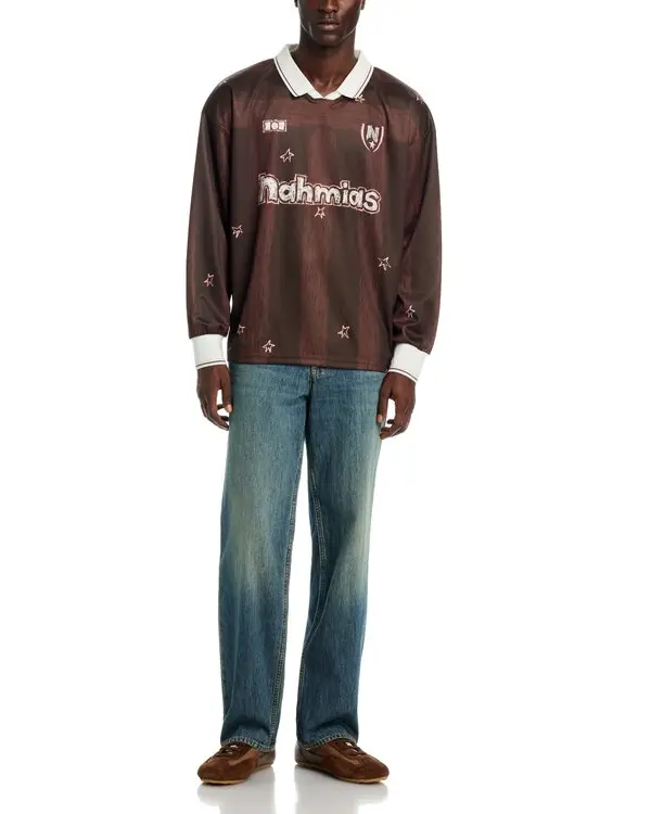 NAHMIAS Relaxed Scribble Logo Soccer Jersey
