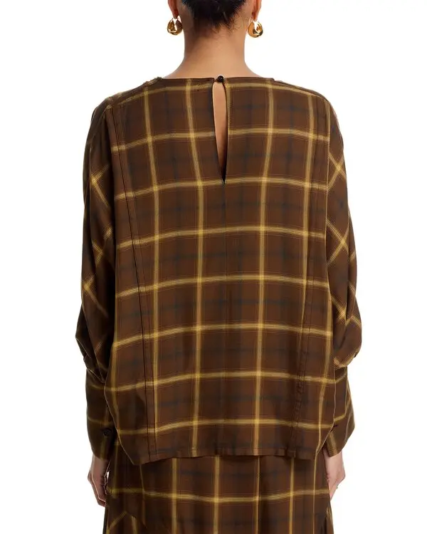 Co Printed Wl Neck Straight Tunic Top