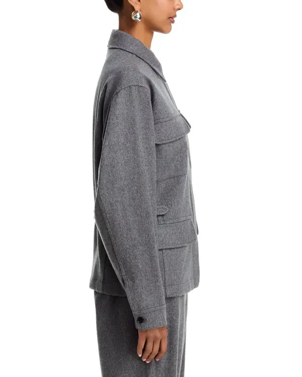 Co Wool And Cashmere Workwear Shirt Jacket