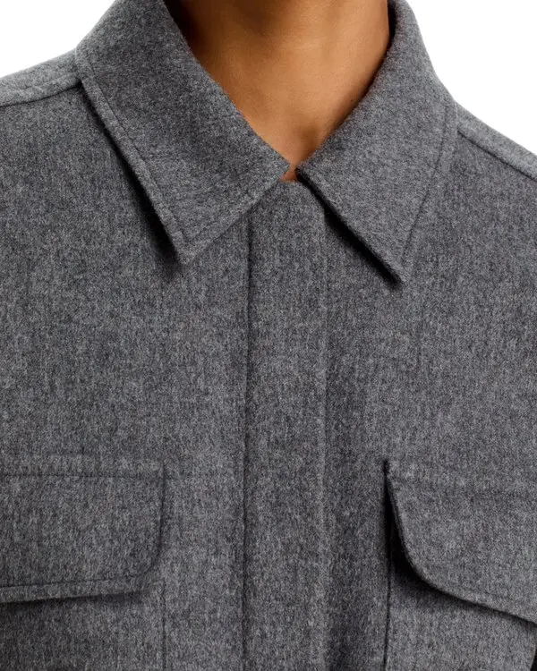 Co Wool And Cashmere Workwear Shirt Jacket