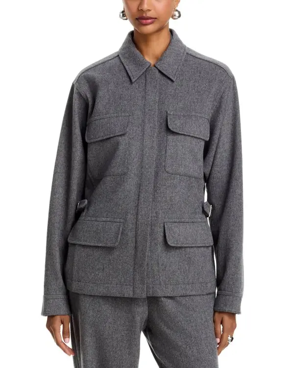 Co Wool And Cashmere Workwear Shirt Jacket