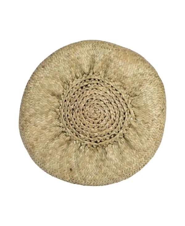 OLIVE GROVE Round Seagrass Storage Baskets With Handles, Set Of 2
