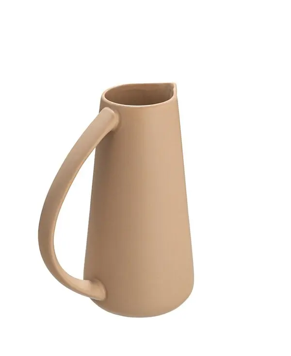 OLIVE GROVE Modern Stoneware Pitcher - Beige