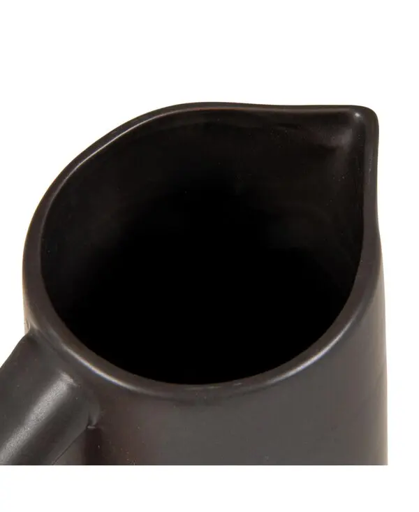 OLIVE GROVE Modern Stoneware Pitcher - Black