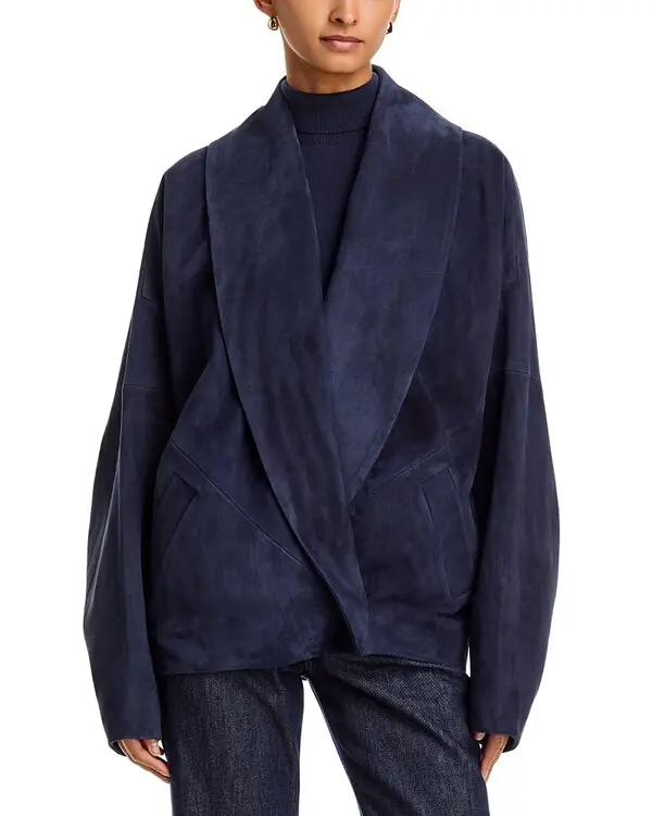 Co Leather Wrap Jacket