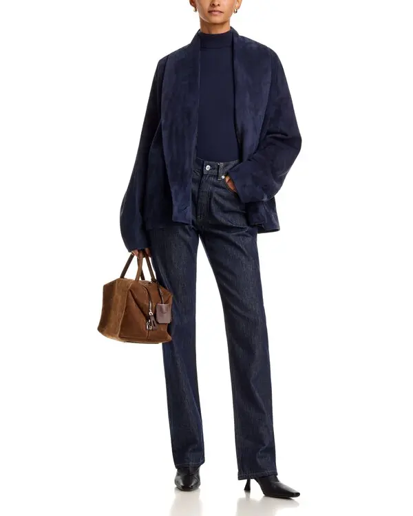 Co Leather Wrap Jacket