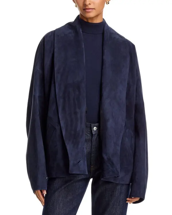 Co Leather Wrap Jacket