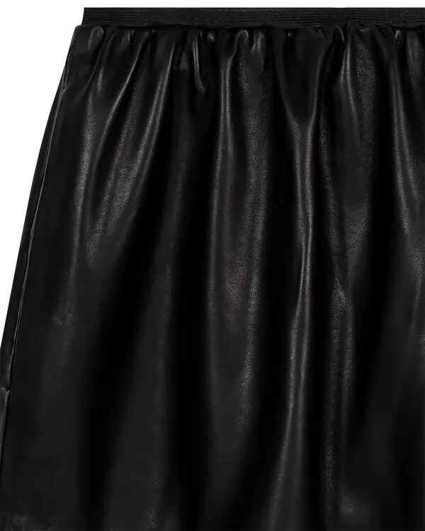 Maje Jozeblack Short Leather Skirt