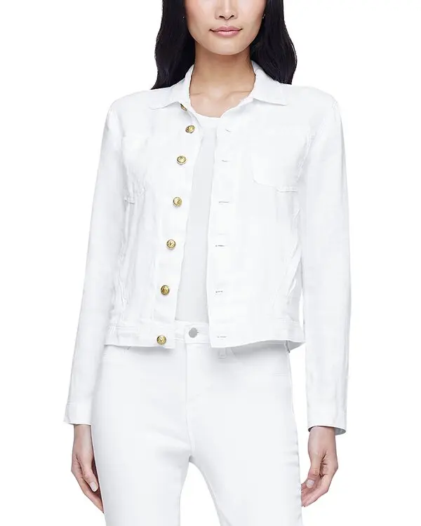 L'Agence Celine Slim Femme Linen Jacket