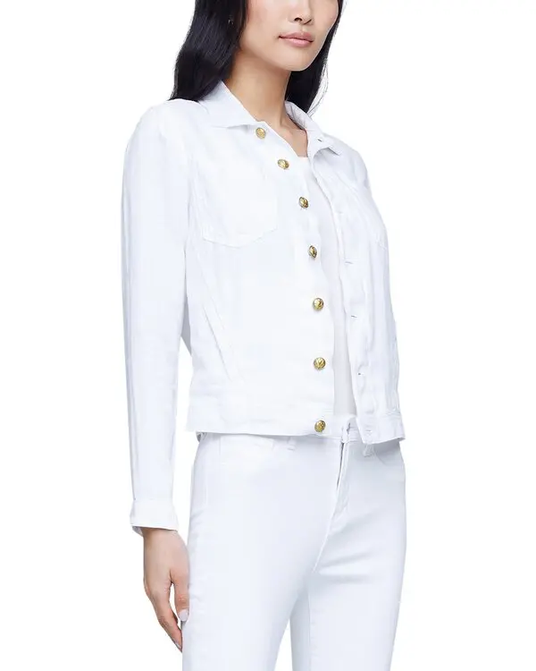 L'Agence Celine Slim Femme Linen Jacket