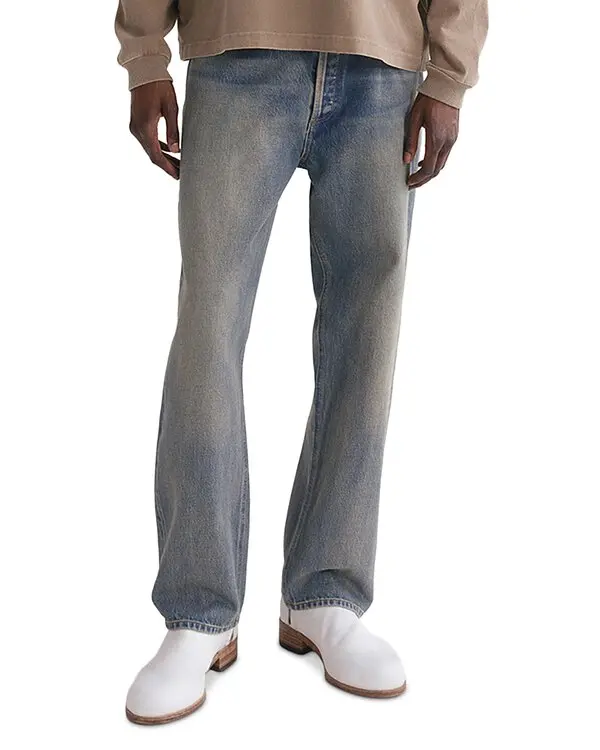 AGOLDE 90's Mid Rise Straight Leg Jeans In Platform - Platform (medium Tinted Grey)