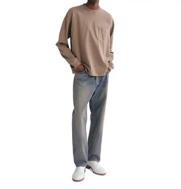 AGOLDE 90's Mid Rise Straight Leg Jeans In Platform