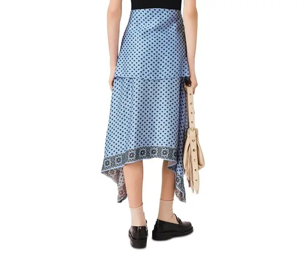 Maje Layered Effect Scarf Dress