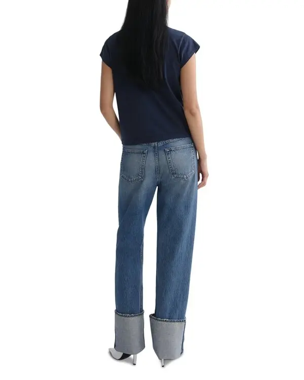 AGOLDE Big Cuff High Rise Straight Jeans