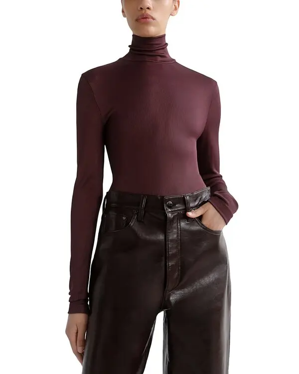 AGOLDE Caryle Turtleneck Top - Corinth