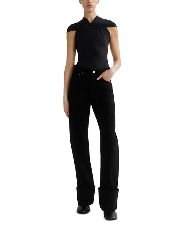 AGOLDE Big Cuff High Rise Straight Jeans