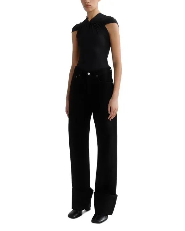 AGOLDE Big Cuff High Rise Straight Jeans