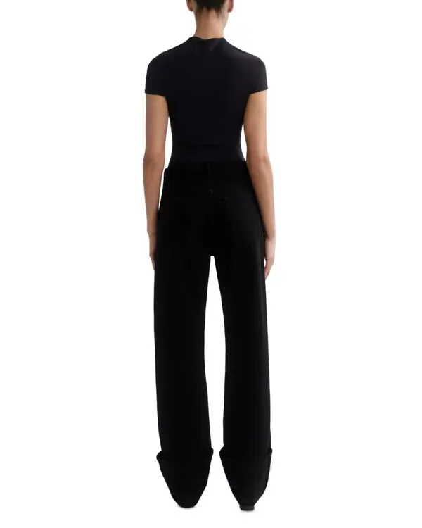 AGOLDE Big Cuff High Rise Straight Jeans