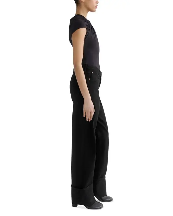 AGOLDE Big Cuff High Rise Straight Jeans
