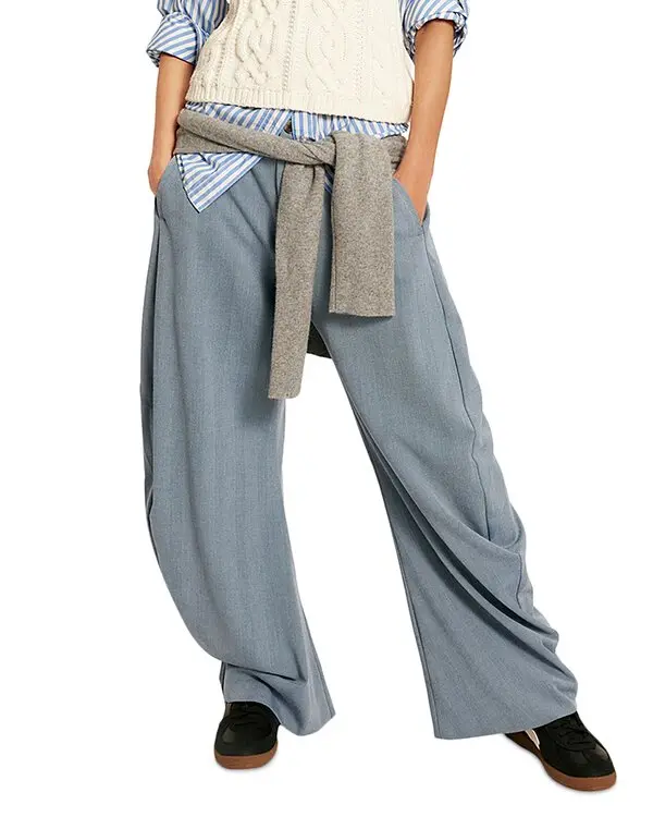 Free People Spotlight Barrel Pants - Blue