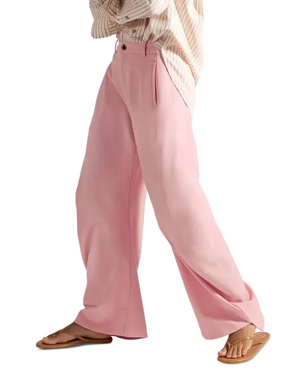 Free People Spotlight Barrel Pants - Pale Pink