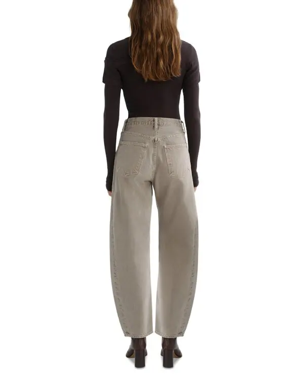AGOLDE Luna Pieced High Rise Curved Tapered Jeans - Cedar