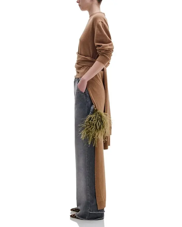 DARKPARK Gia Cashmere Side Slit Long Tee
