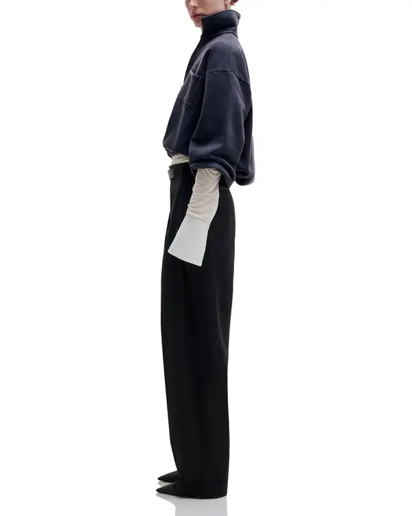 DARKPARK Ronda Leather Belt Pleated Trousers