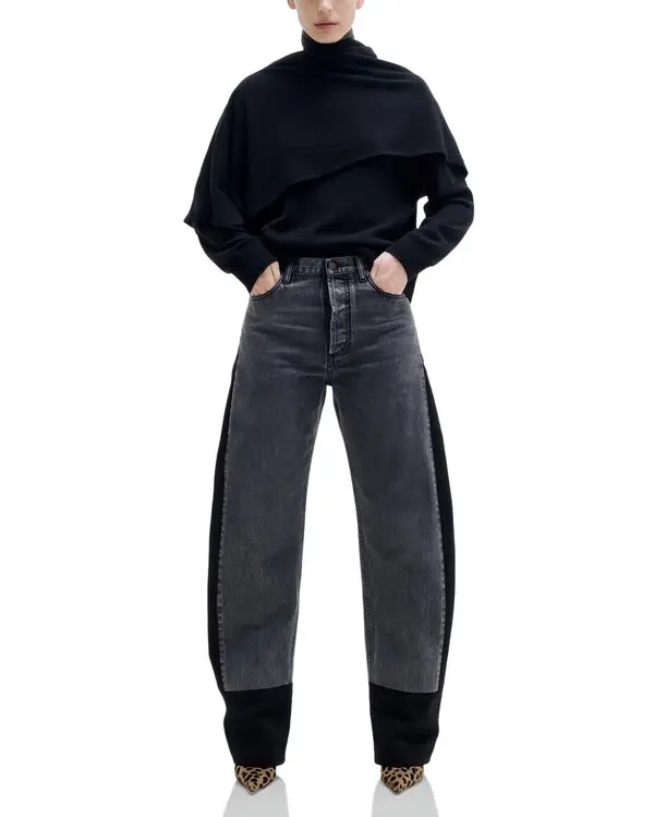 DARKPARK Addison Scarf Top - Black