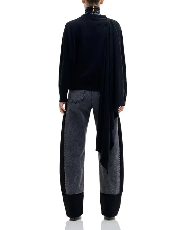 DARKPARK Addison Scarf Top - Black