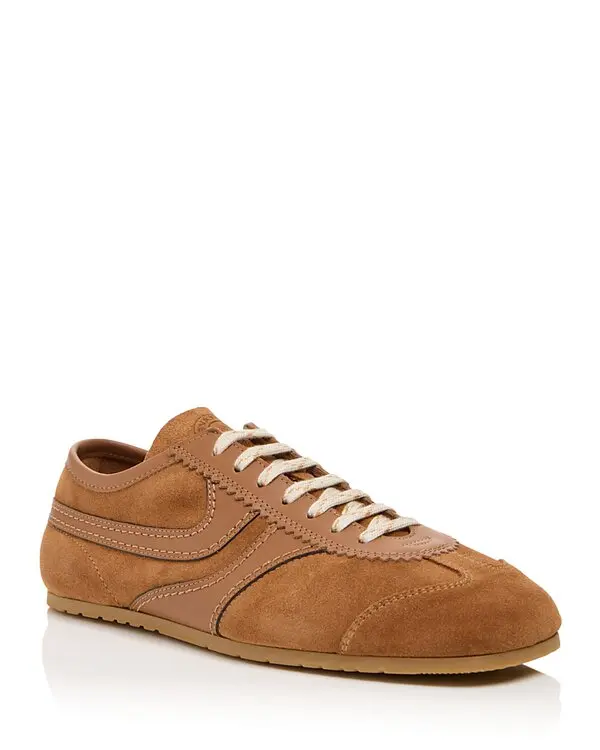 Dries Van Noten Suede Sneakers - Tan