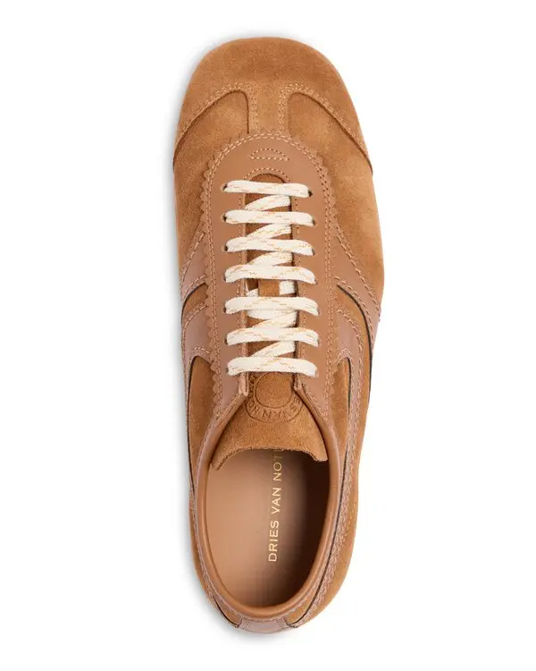 Dries Van Noten Suede Sneakers - Tan