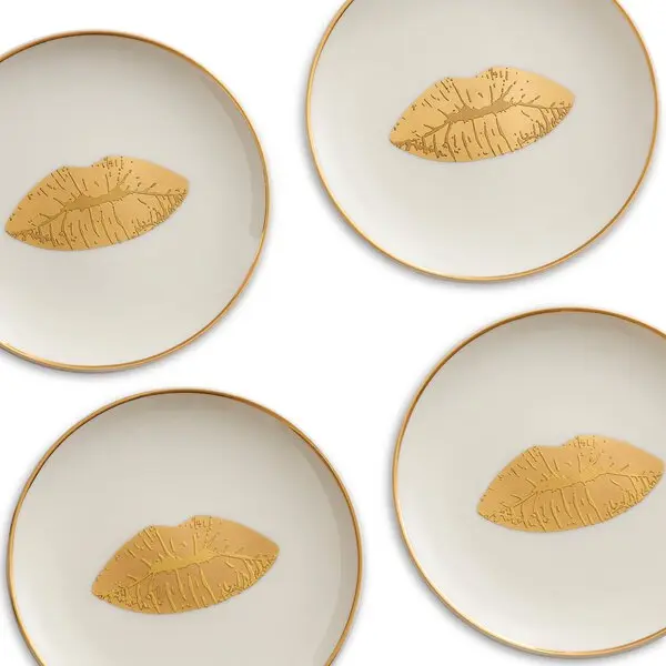 Jonathan Adler Lip Coasters, Set Of 4