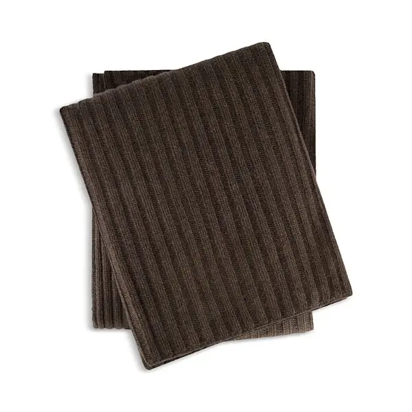 Sofia Cashmere Chunky Ribbed Cashmere Throw Blanket