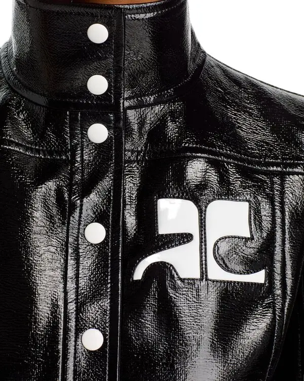 COURREGES Reedition Vinyl Jacket - Black