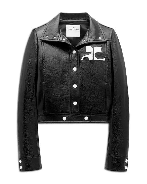 COURREGES Reedition Vinyl Jacket - Black