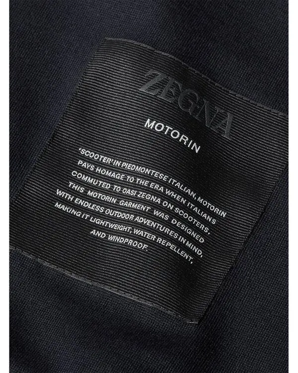Zegna Microfiber Motorin Detachable Hood Car Coat