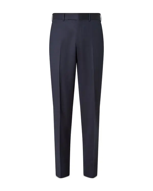 Zegna Trofeo Slim Fit Wool Trousers - Navy Blue