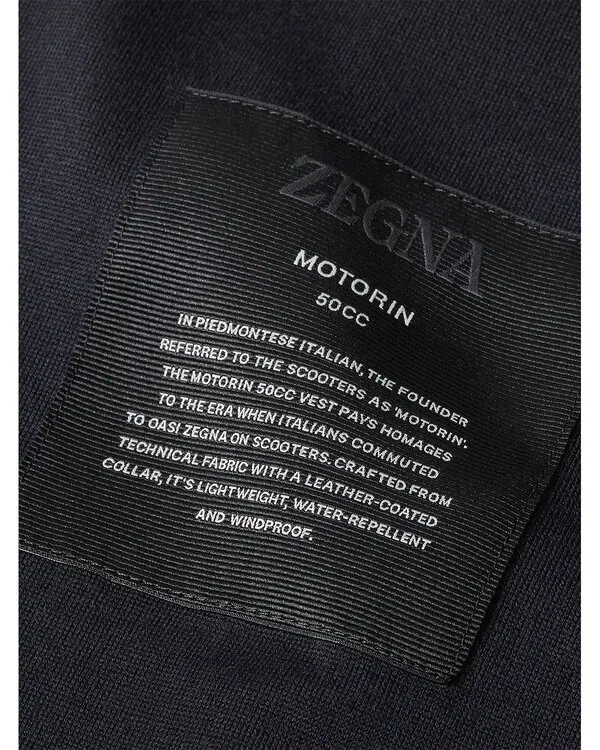Zegna Microfiber Motorin Button Vest