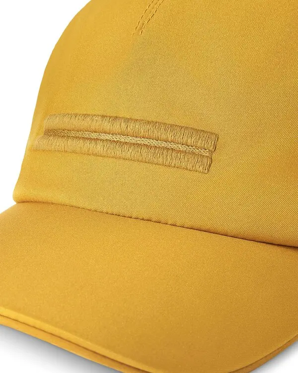 Zegna Fw26 Drop 1 Microfiber Motorin Baseball Cap - Yellow