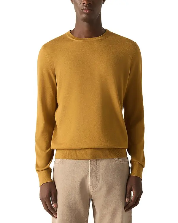 Zegna Cashmere Blend Crewneck Sweater - Yellow