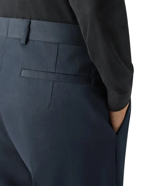 Zegna Cotton & Wool Pleated Trousers