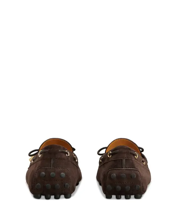 TOD'S Gommino Suede Loafers - Dark Brown