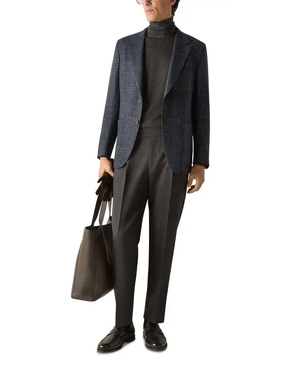 Zegna Regular Fit Cashmere Silk & Linen Jacket