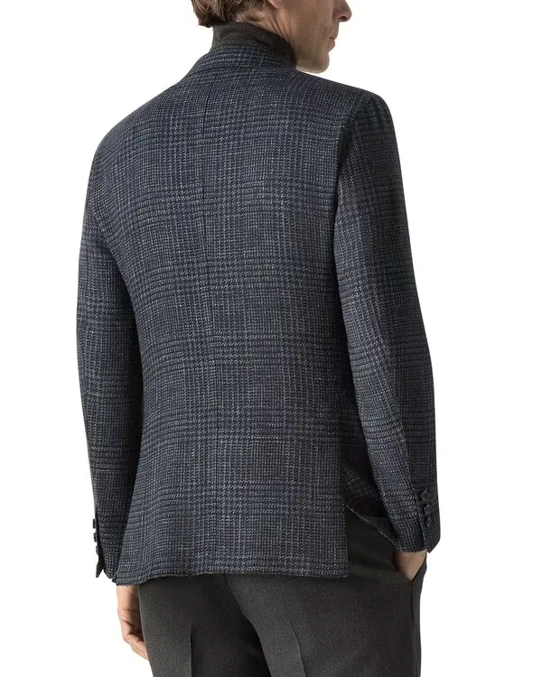 Zegna Regular Fit Cashmere Silk & Linen Jacket