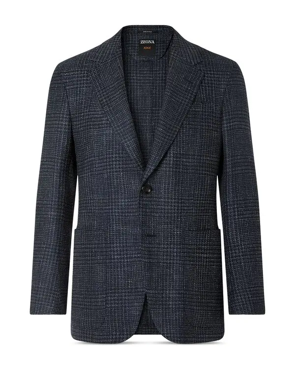 Zegna Regular Fit Cashmere Silk & Linen Jacket