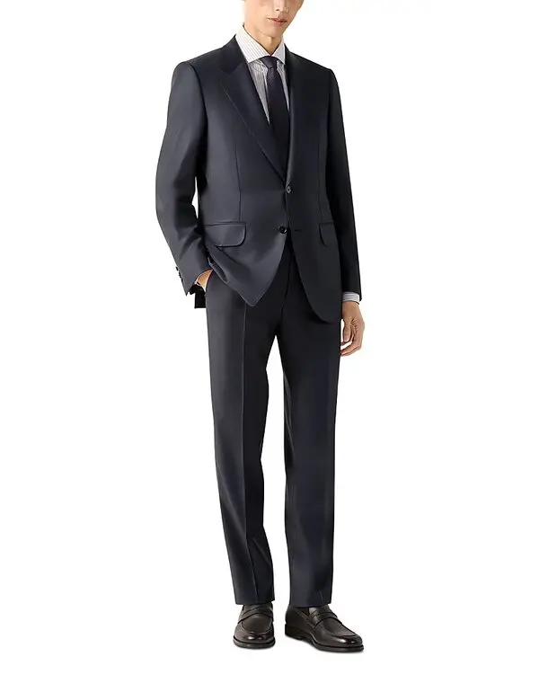 Zegna Trofeo Regular Fit Wool Suit - Dark Blue