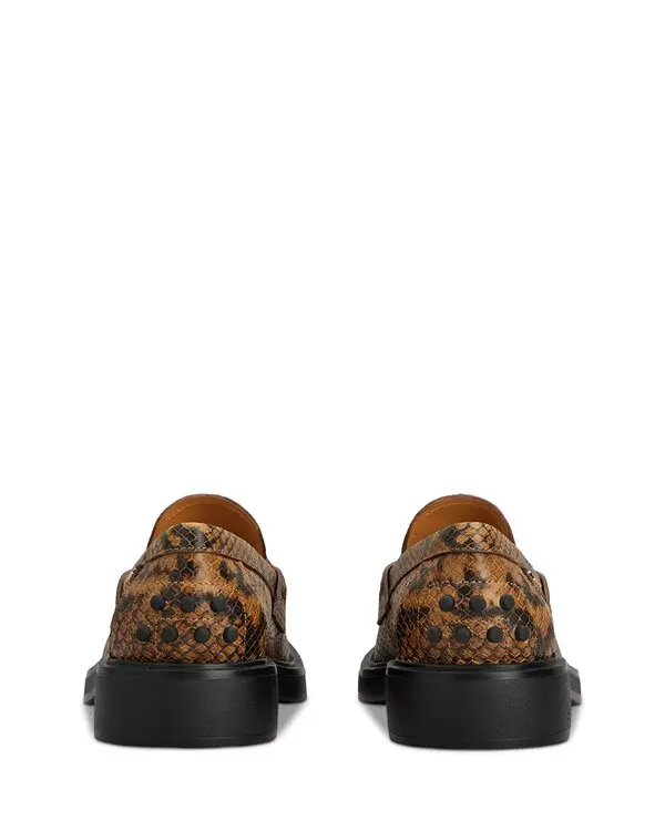 TOD'S Embossed Leather Loafers