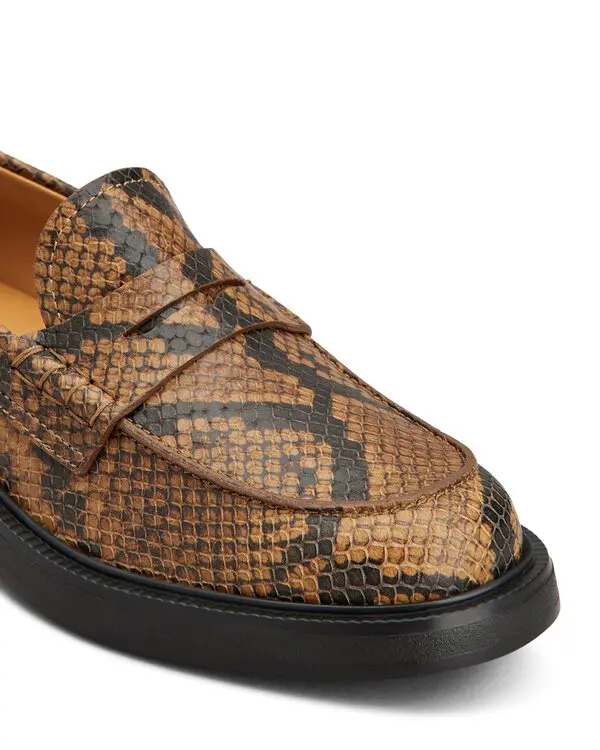TOD'S Embossed Leather Loafers