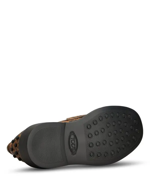 TOD'S Embossed Leather Loafers